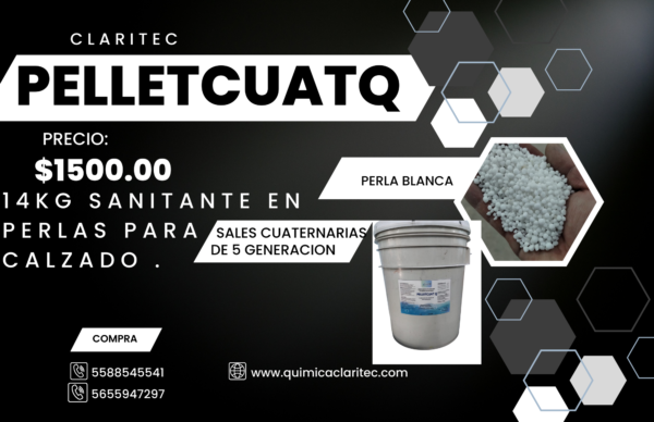 Desinfectante solido para calzado perlas sanitizantes - Química Claritec