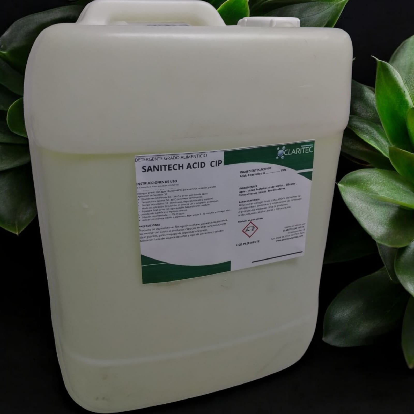 Detergente ácido para sistemas CIP - Química Claritec